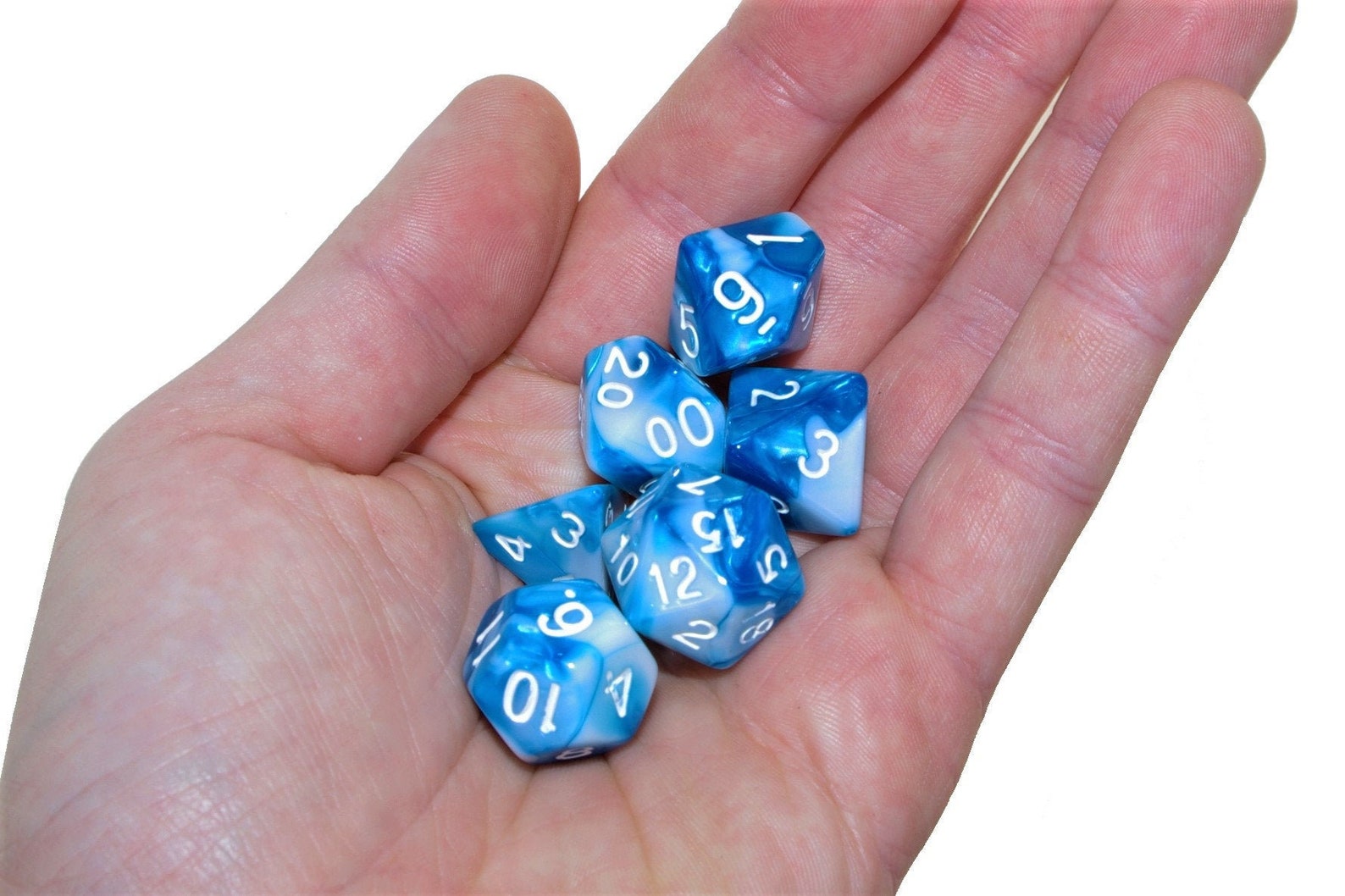 D&D Dice Ray of Frost Ice Dice Polyhedral Multi Coloured | Etsy