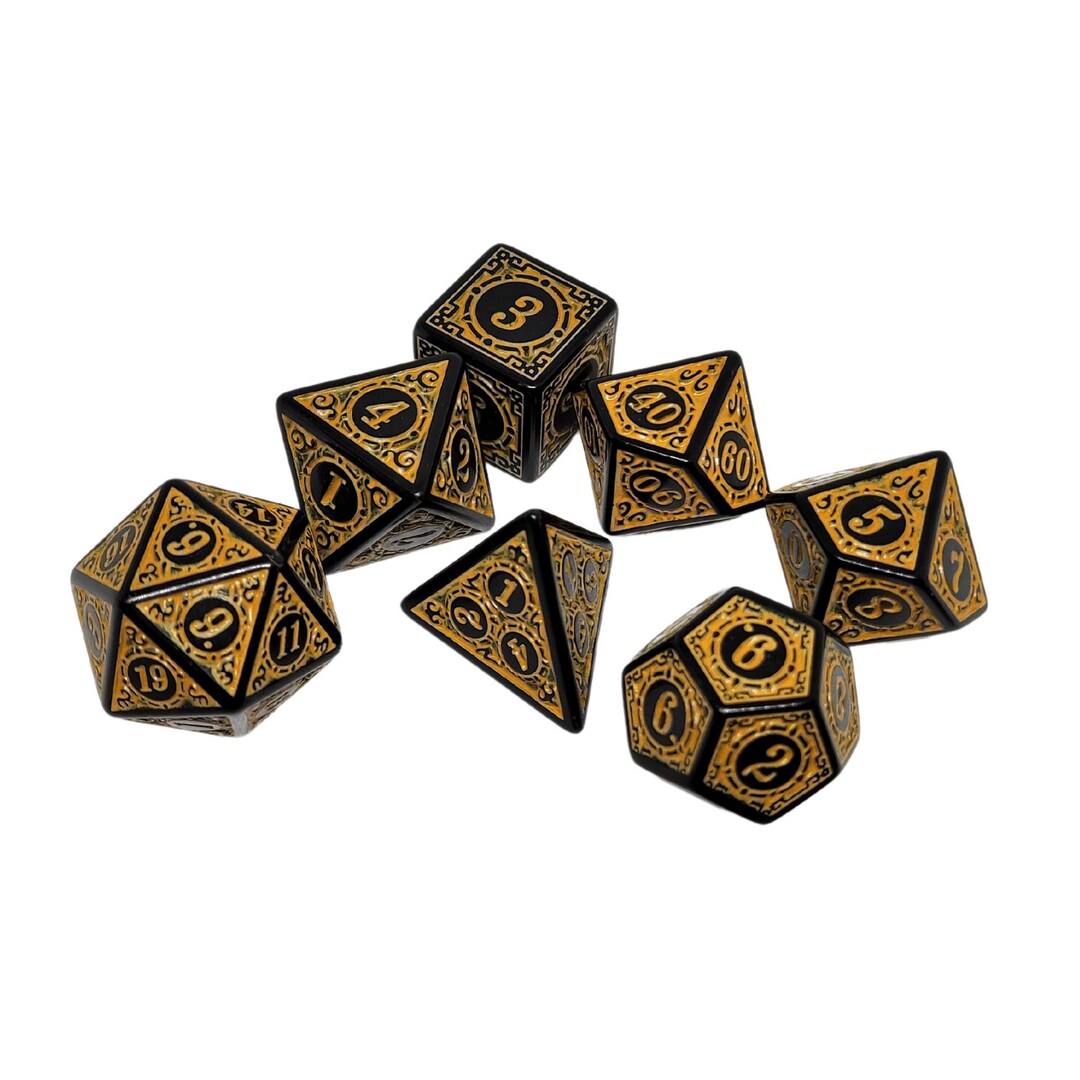 Gold Sigil Warlock Dice D&D Dice Dungeons and Dragons Acrylic - Etsy