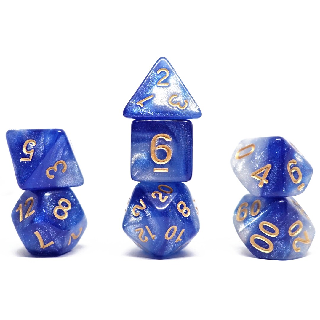 Daydream | Glitter Star Galaxy Dice Set Nebula Glitter Dice Tabletop ...