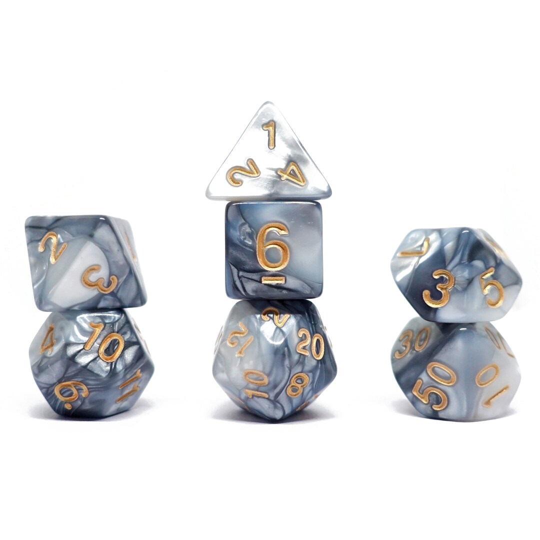 Smoke Screen | D&D Dnd Dice Set Smoke Bomb Black and White Dice ...