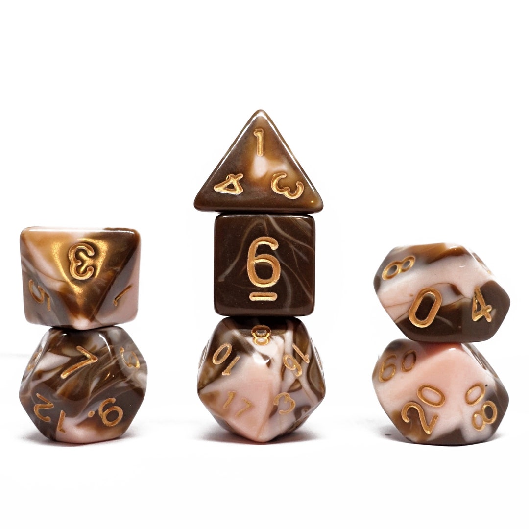 Root Beer | RPG Dice D&D Dungeons and Dragons Fancy Multicolour Dice ...