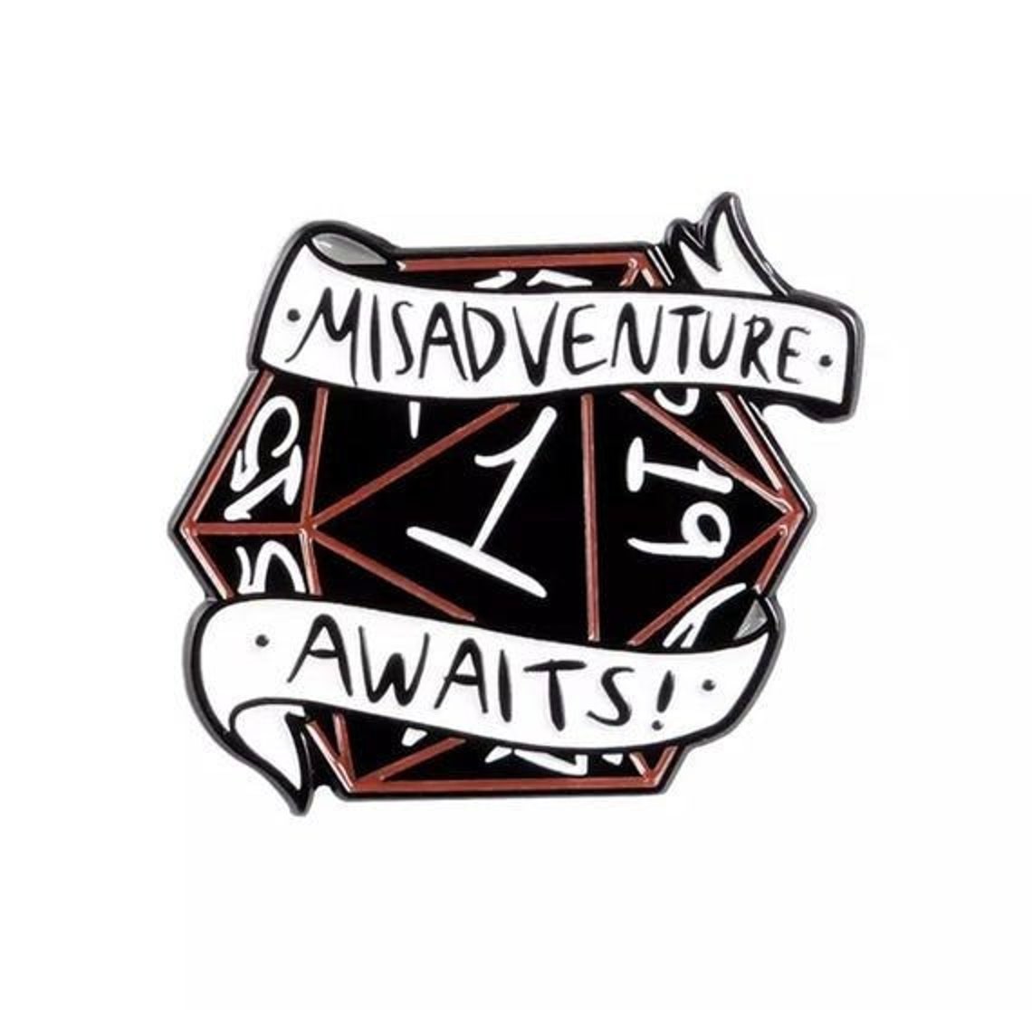 D&D Dungeons and Dragons Badge misadventure Awaits - Etsy UK
