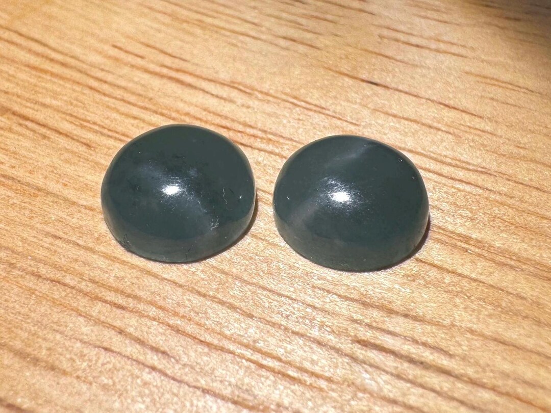 2 Natural Jadeite Cabochon/ Guatemala Jade/ Guatemalan Jade/ Grade A ...