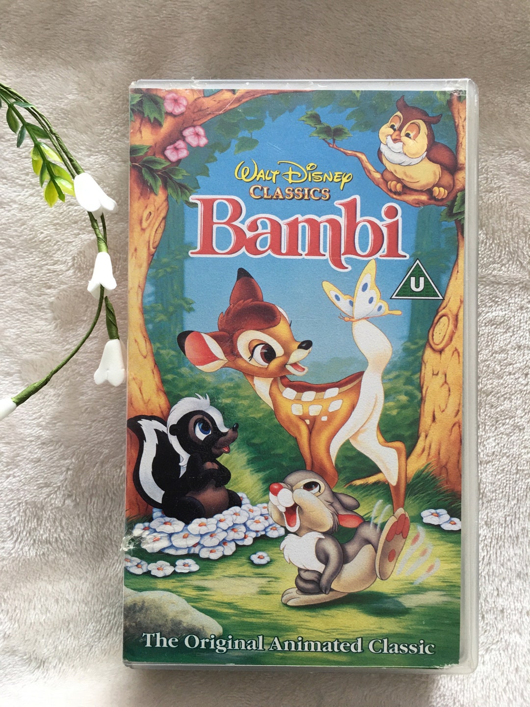 Vintage Vhs Video Cassette Tape Film Movie Walt Disneys Classics Bambi ...