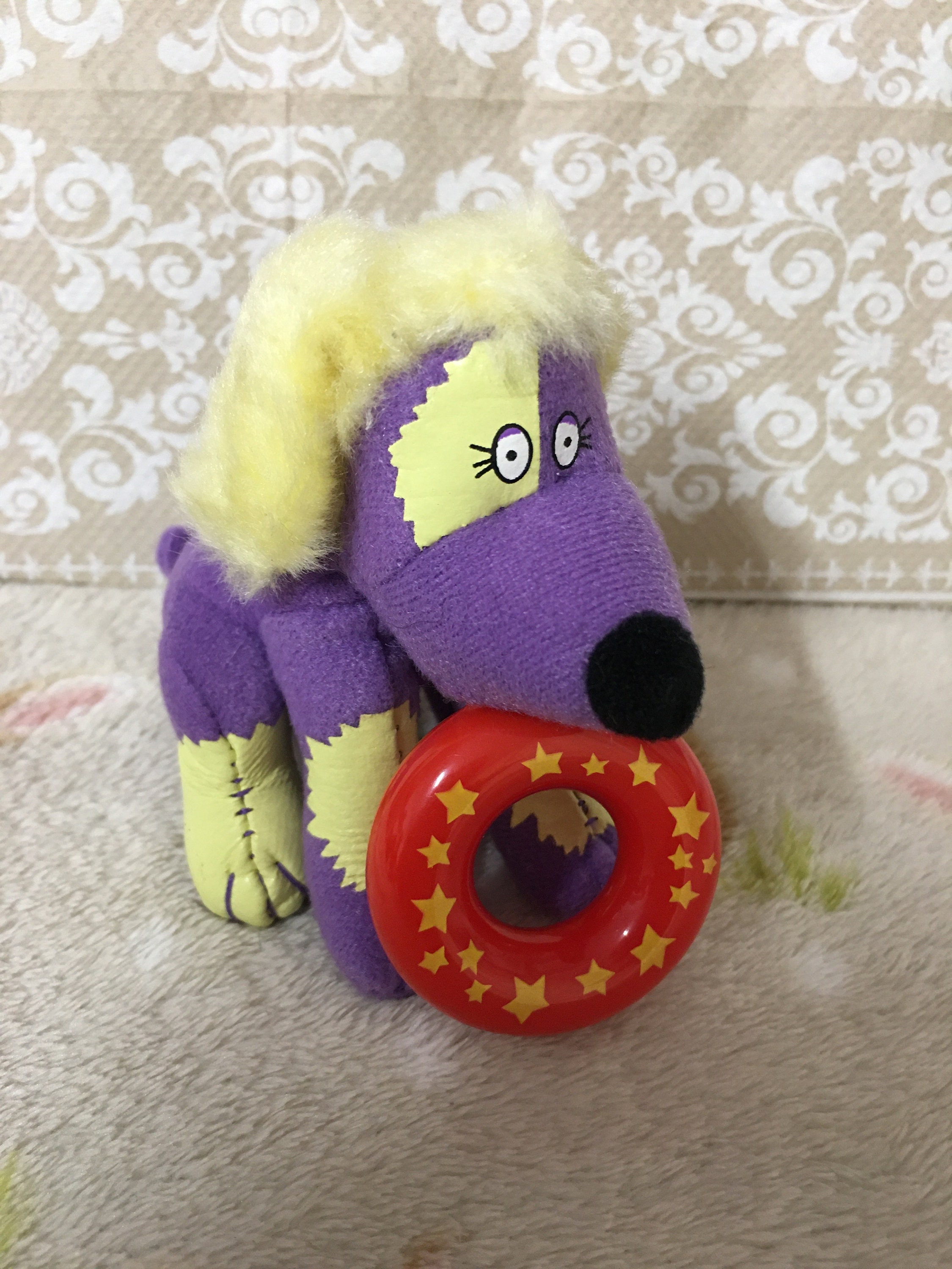 Vintage Mcdonalds Mini Soft Toy Plush Tweenies Purple Dog Izzles Tv Childrens Nostalgia Collectable 2003 Etsy UK