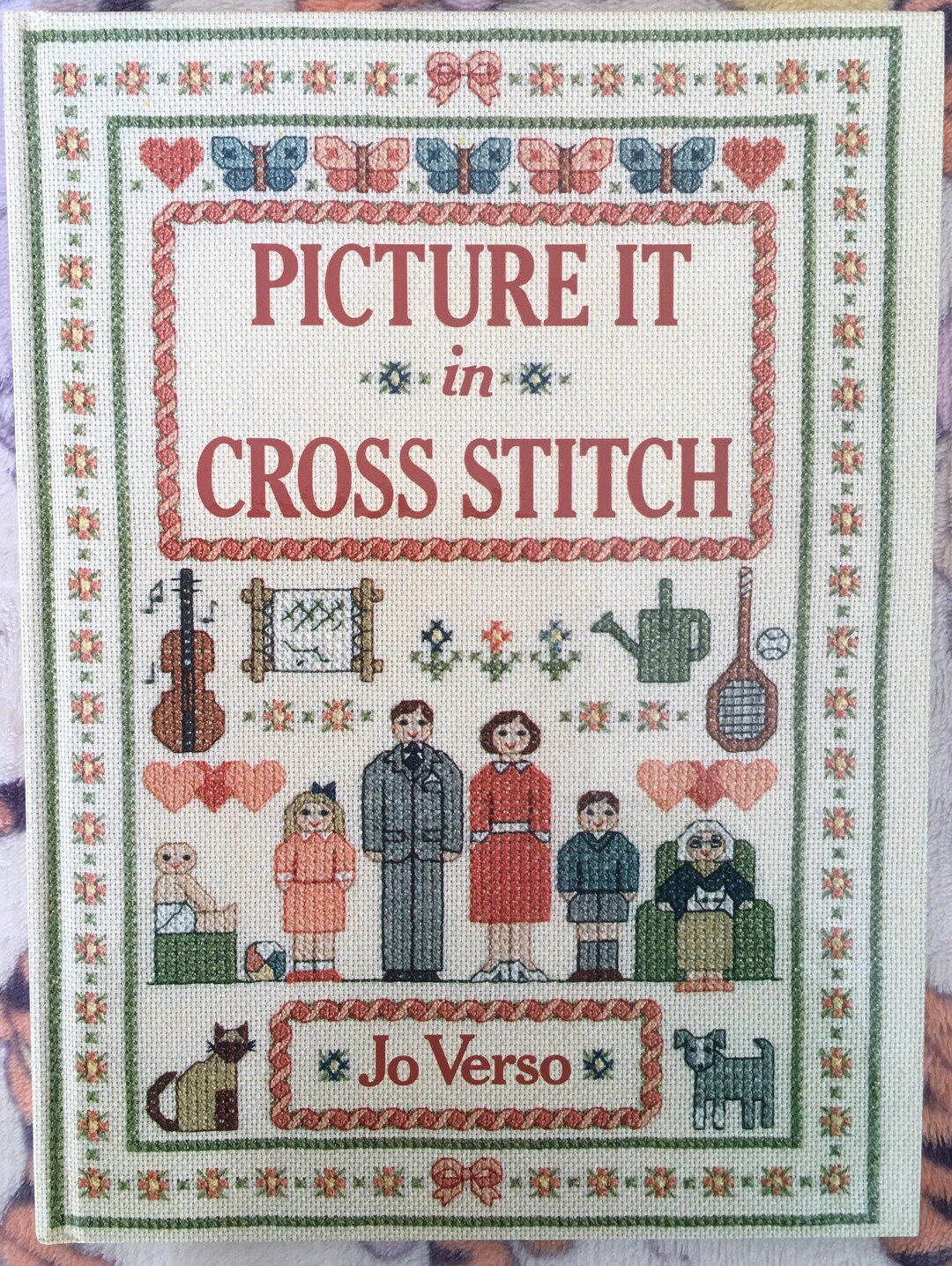 Vintage Jo Verso Picture It in Cross Stitch Hardback Book - Etsy