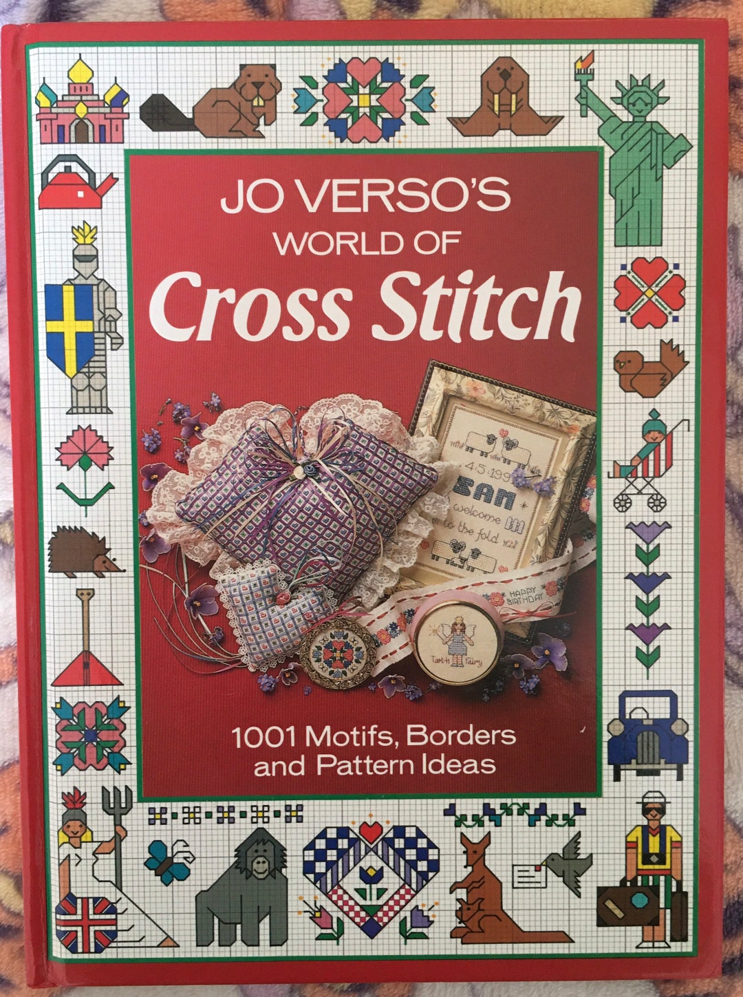 Vintage Jo Versos World of Cross Stitch Hardback Book Craft Sewing ...