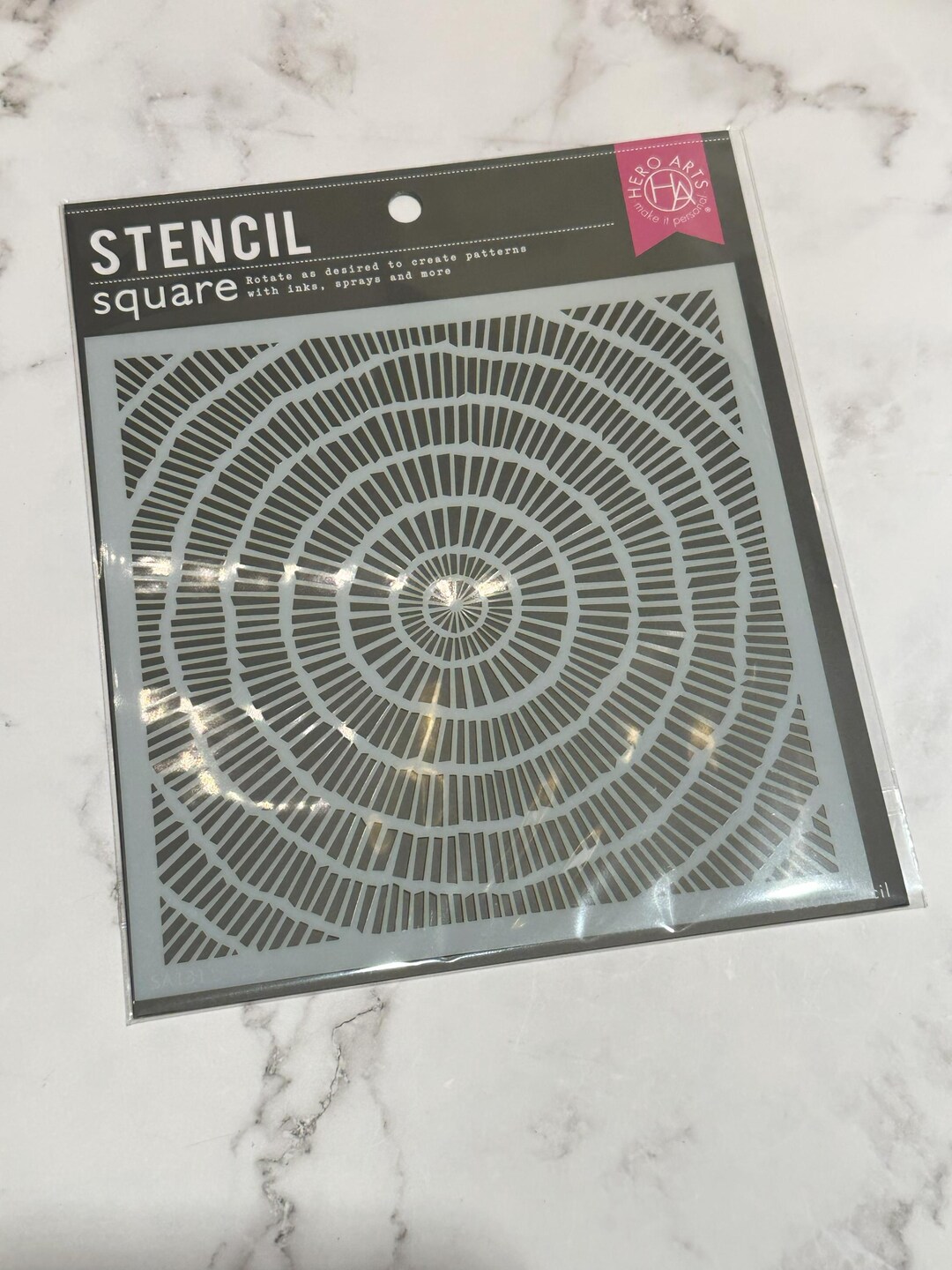 Hero Arts Circular Grid Stencil - Etsy
