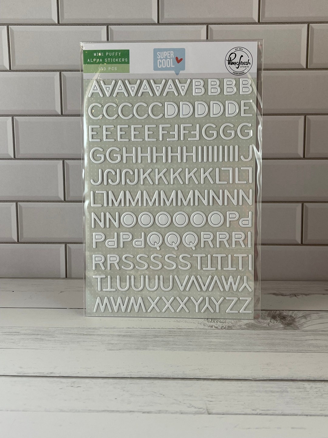 Puffy Letter Stickers or Striped Bow Embellishment - Etsy