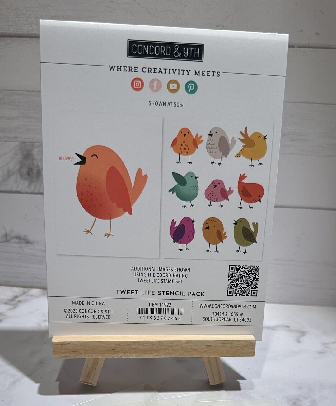 Concord & 9th Tweet Life Stamp and Stencil Set - Etsy