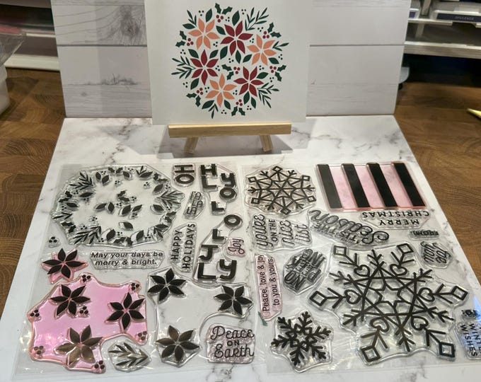Concord & 9th Holly Jolly Full Class Set of Stamps Dies and Stencils ...
