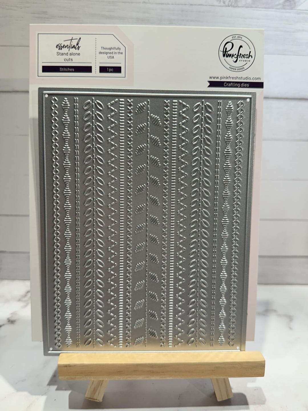 Pinkfresh Studios Stitches Texture Cover Die - Etsy