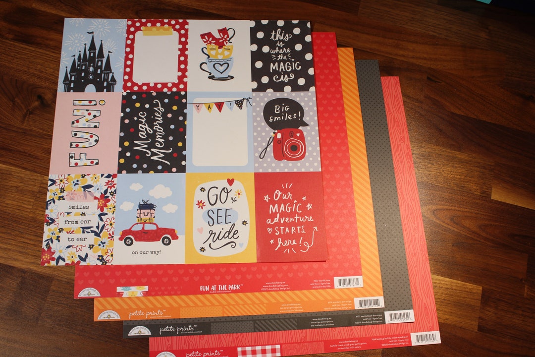 Simple Stories, Doodlebug Disney Themed Paper, Stickers Ephemera - Etsy