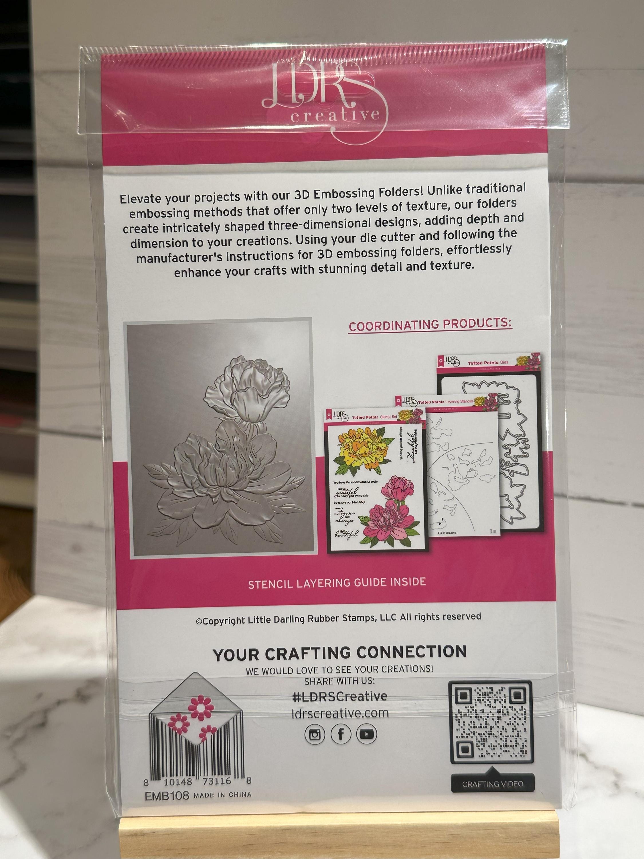 LDRS Creative Tufted Petals 3D Embossing Folder - Etsy