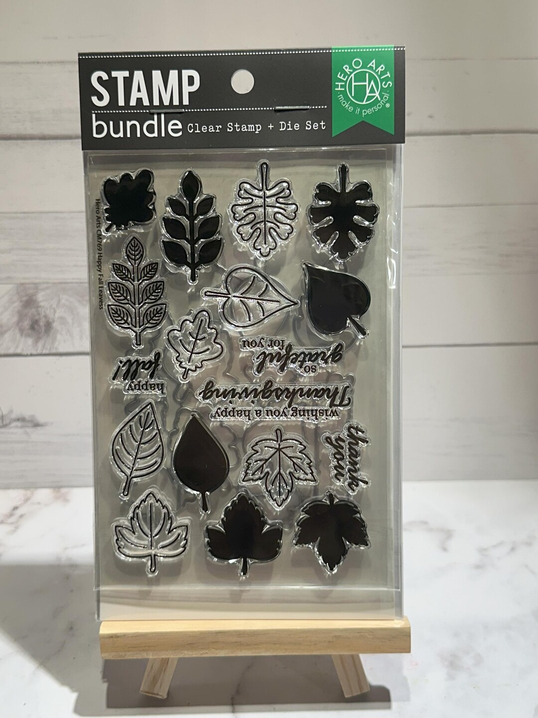 Hero Arts Happy Fall Leaves Stamps & Dies - Etsy