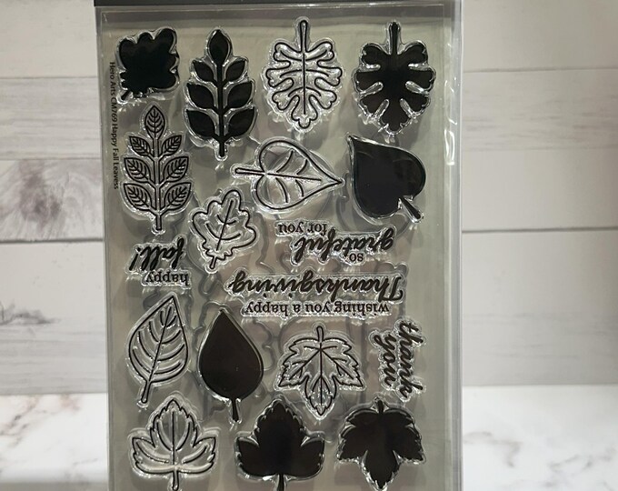 Hero Arts Happy Fall Leaves Stamps & Dies - Etsy