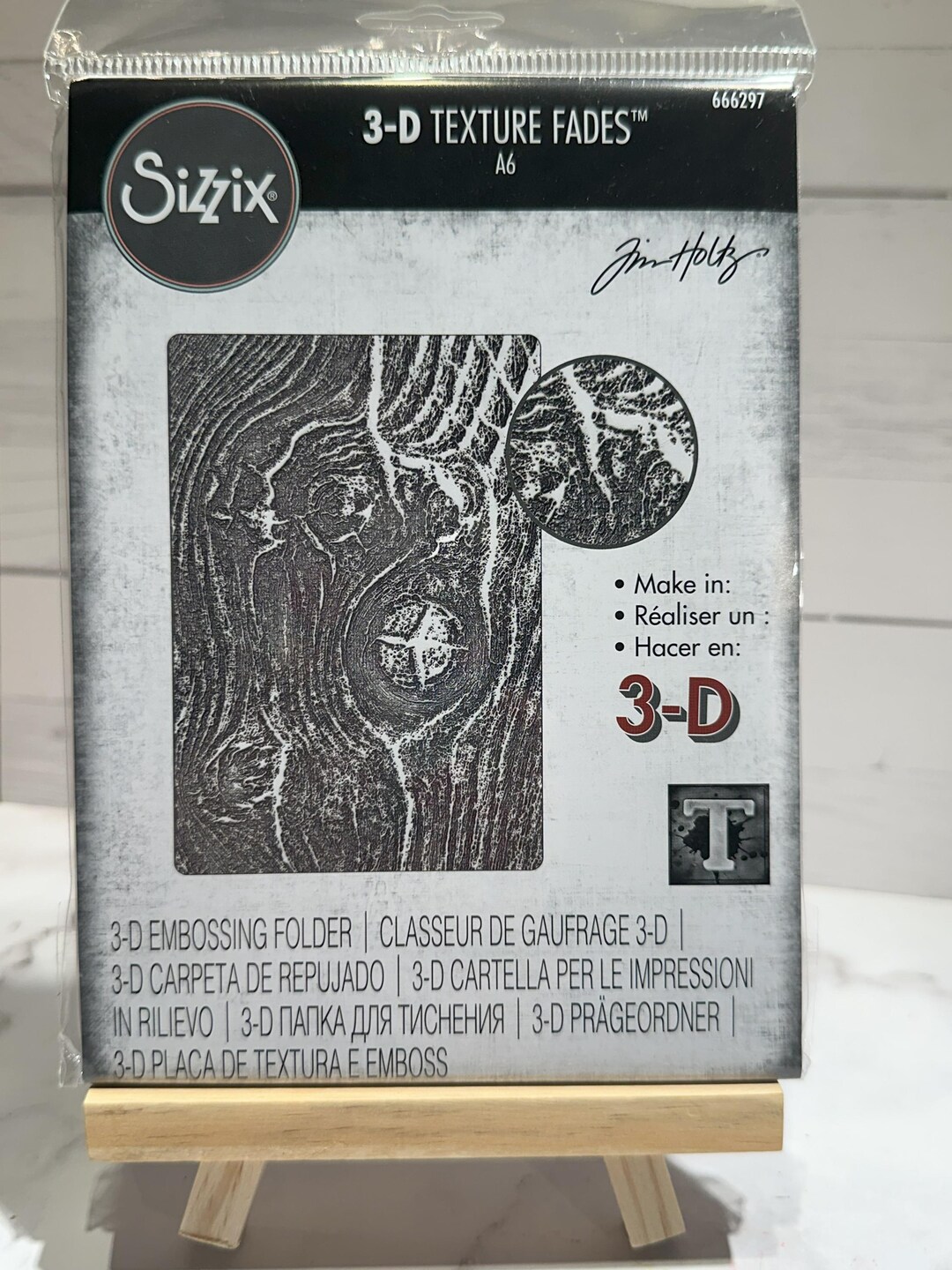 Sizzix/tim Holtz 3D Texture Fade Woodgrain - Etsy