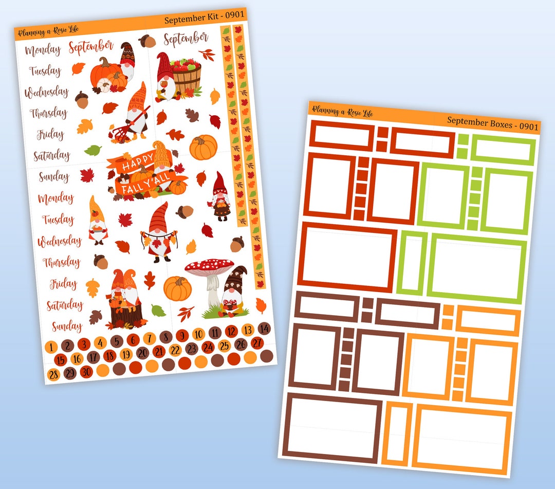 September Gnome Kit, Fall Kit, 0901 - Etsy
