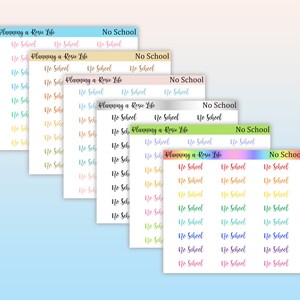 No School Script Stickers, Teacher Stickers, School Stickers - Etsy