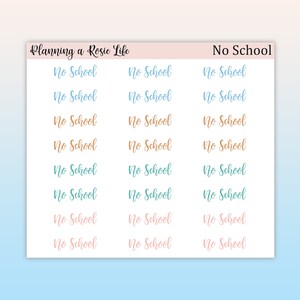 No School Script Stickers, Teacher Stickers, School Stickers - Etsy