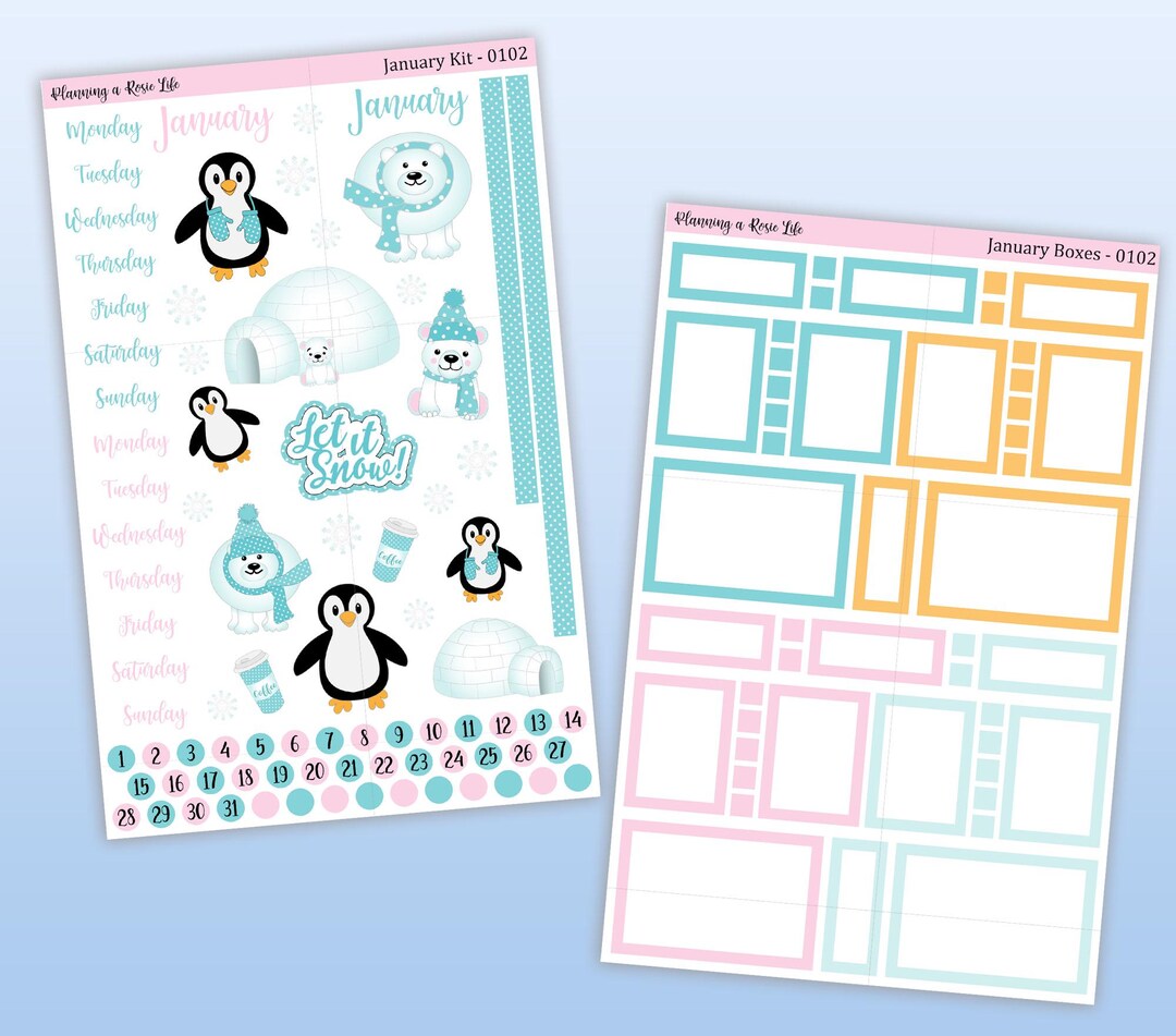 January Winter Kit, North Pole Kit, 0102 - Etsy