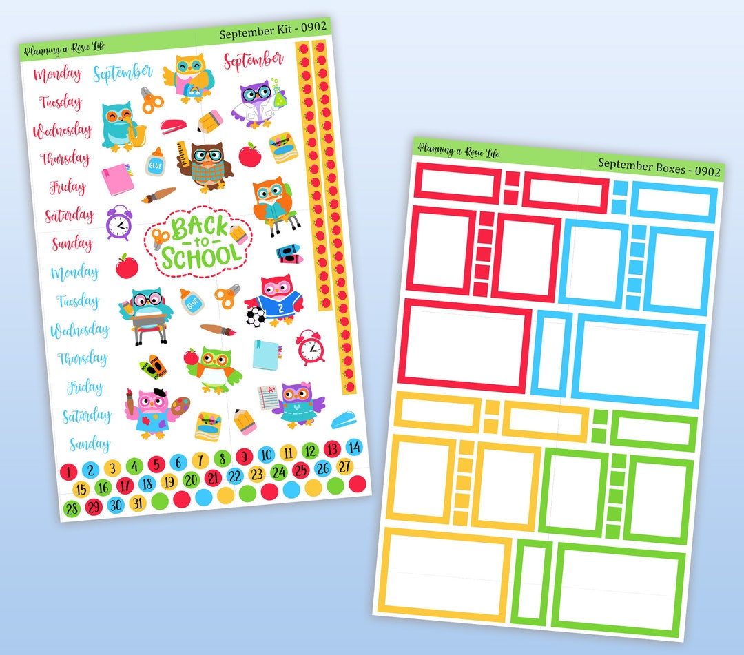 September Back to School Kit, September Monthly Kit, 0902 - Etsy