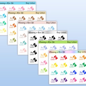 Buy Cat Litter Icon Stickers Litter Box Pet Care Pet Lover - Etsy