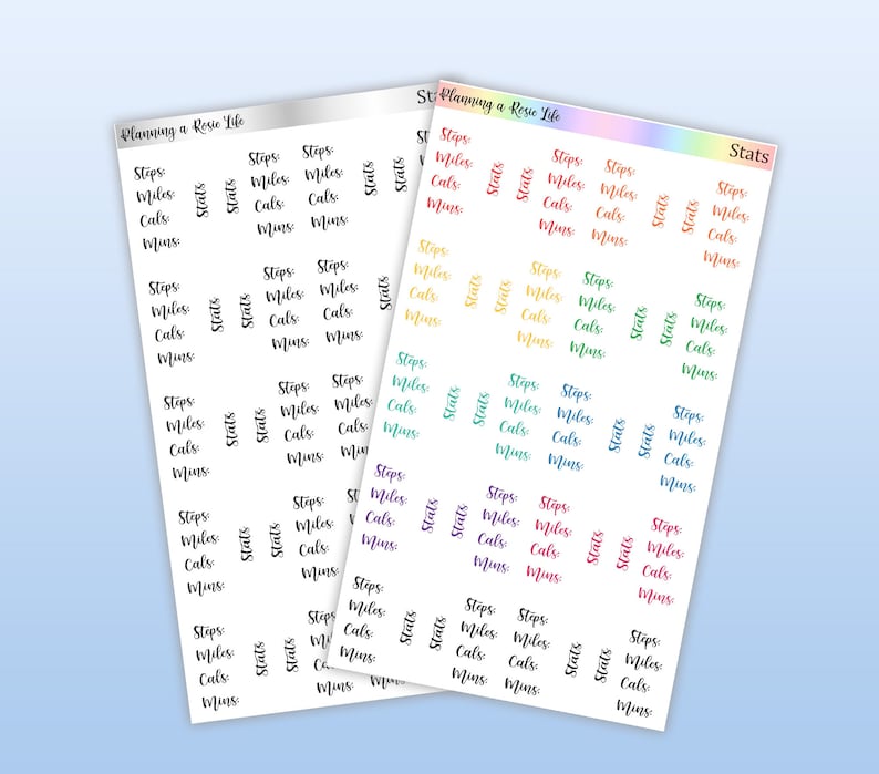 Stats Trackers, Daily Tracker, Habit Trackers - Etsy