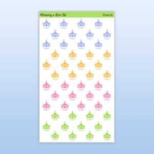 Church Icon Stickers - Etsy