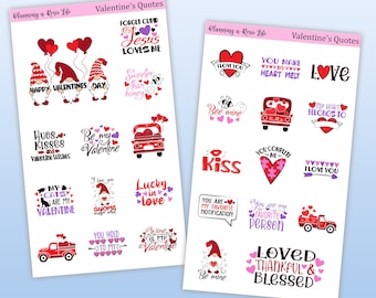 Planner Stickers Valentine's Day - Etsy