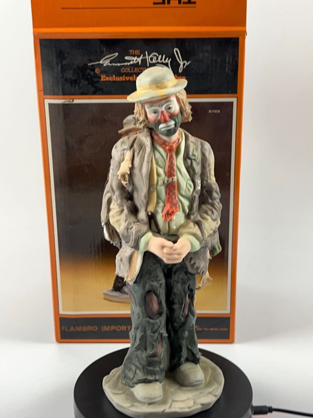 Flambro Emmett Kelly Jr Clown 9725 wishful - Etsy