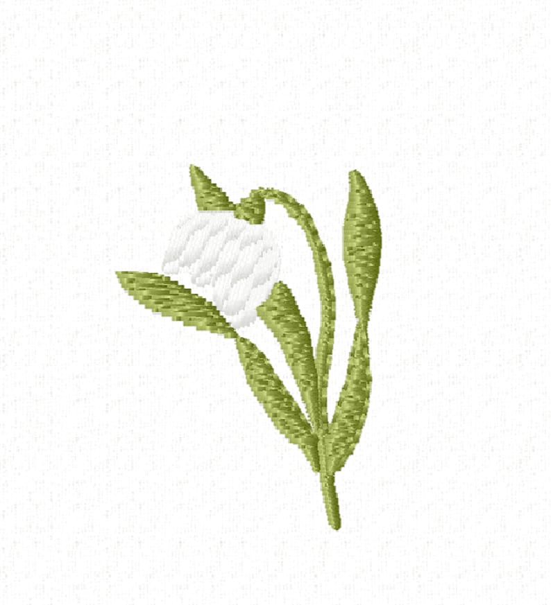 Flower Dewdrop -machine Embroidery Design - Etsy