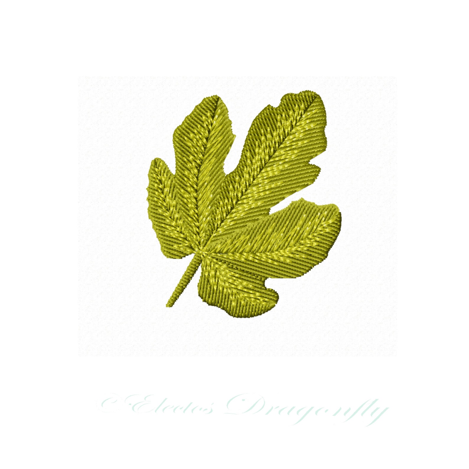 Fig Leaf -machine Embroidery 2 Designs - Etsy