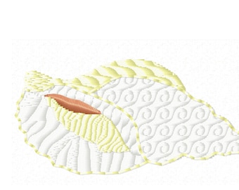 Conch Shell Applique Machine Embroidery Digital Design - Etsy