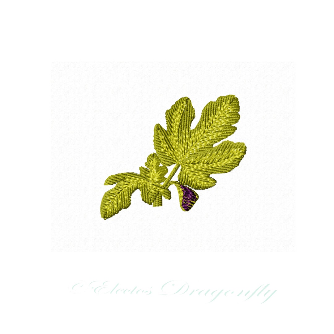 Fig and Leaves- Machine Embroidery Design - Etsy