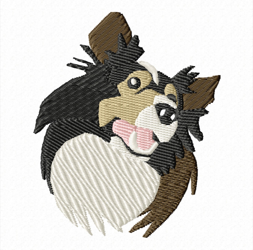 Sheltie Smile -machine Embroidery Pattern - Etsy