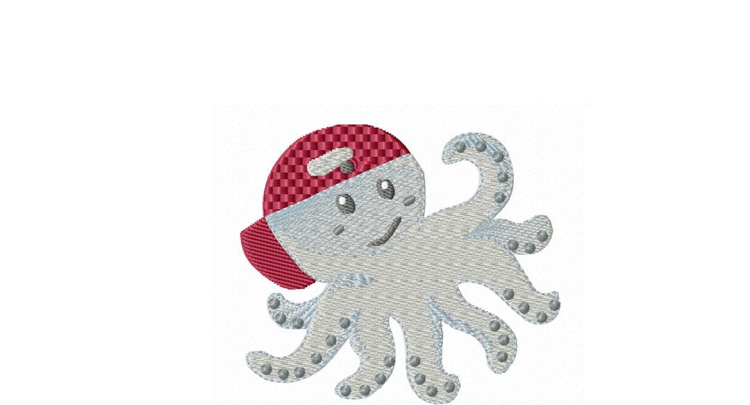 Boy Octopus -machine Embroidery Design - Etsy