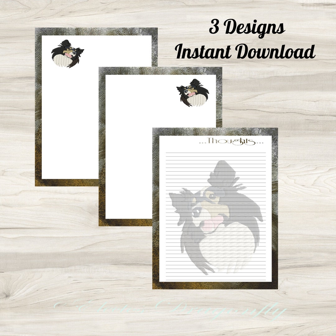 Sheltie Thoughts Paper-instant Digital Download-printable PDF File - Etsy