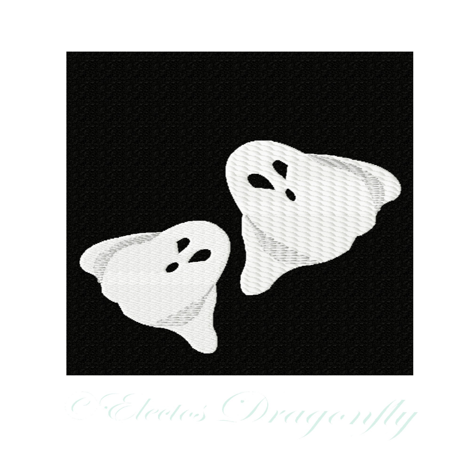 Ghosts -machine Embroidery Design - Etsy