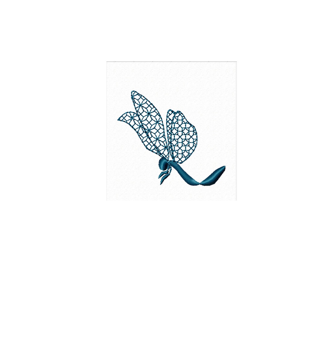 Ribbon Dragonfly -machine Embroidery Design - Etsy