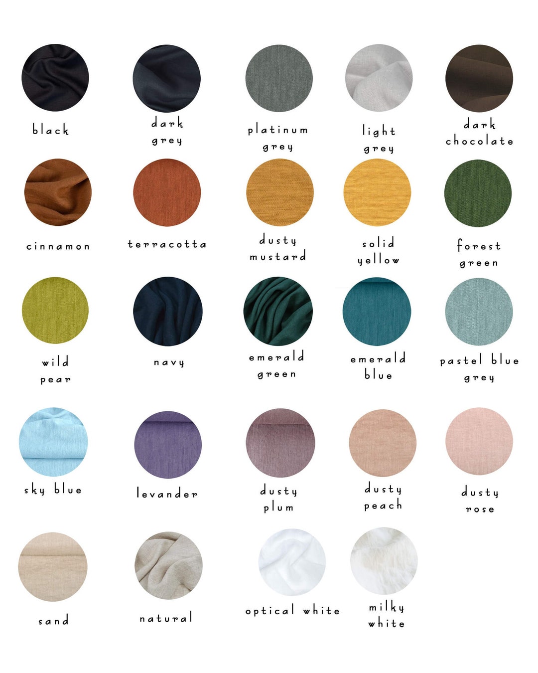 Linen Fabric Samples / Linen Examples / Washed Flax Samples / READY TO ...