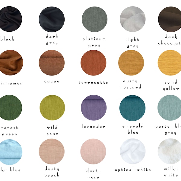 Linen Fabric Samples - Etsy