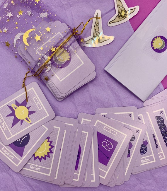 PREORDER: Sunset Mini Full Tarot Deck Astrology Travel Cards - Etsy