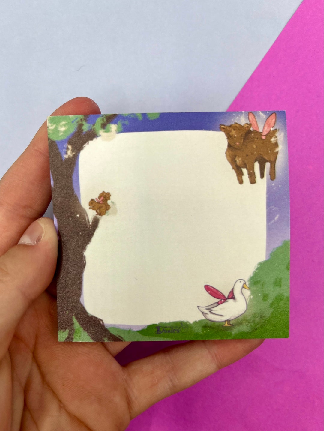 Fairy Animals Sticky Notes, Magical Forest Post-it Notes, Woodland ...