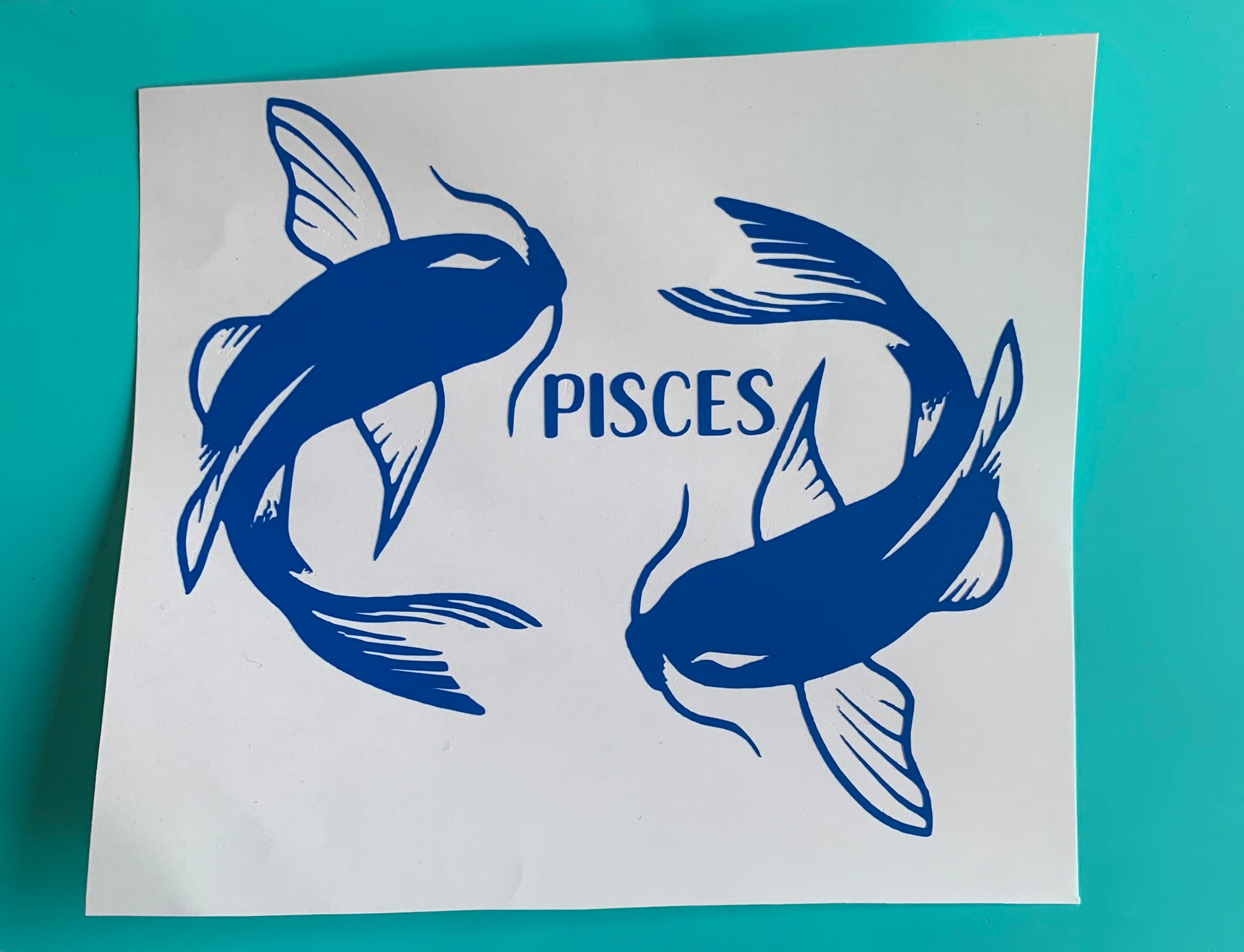 Pisces Vinyl Car Decal Sticker | Etsy