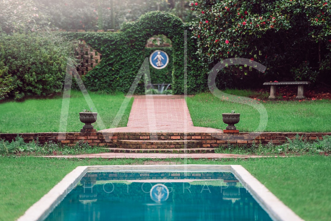 3 Pool Enchanting Serenity Backdrop Garden Reflecting Swimming Pool ...