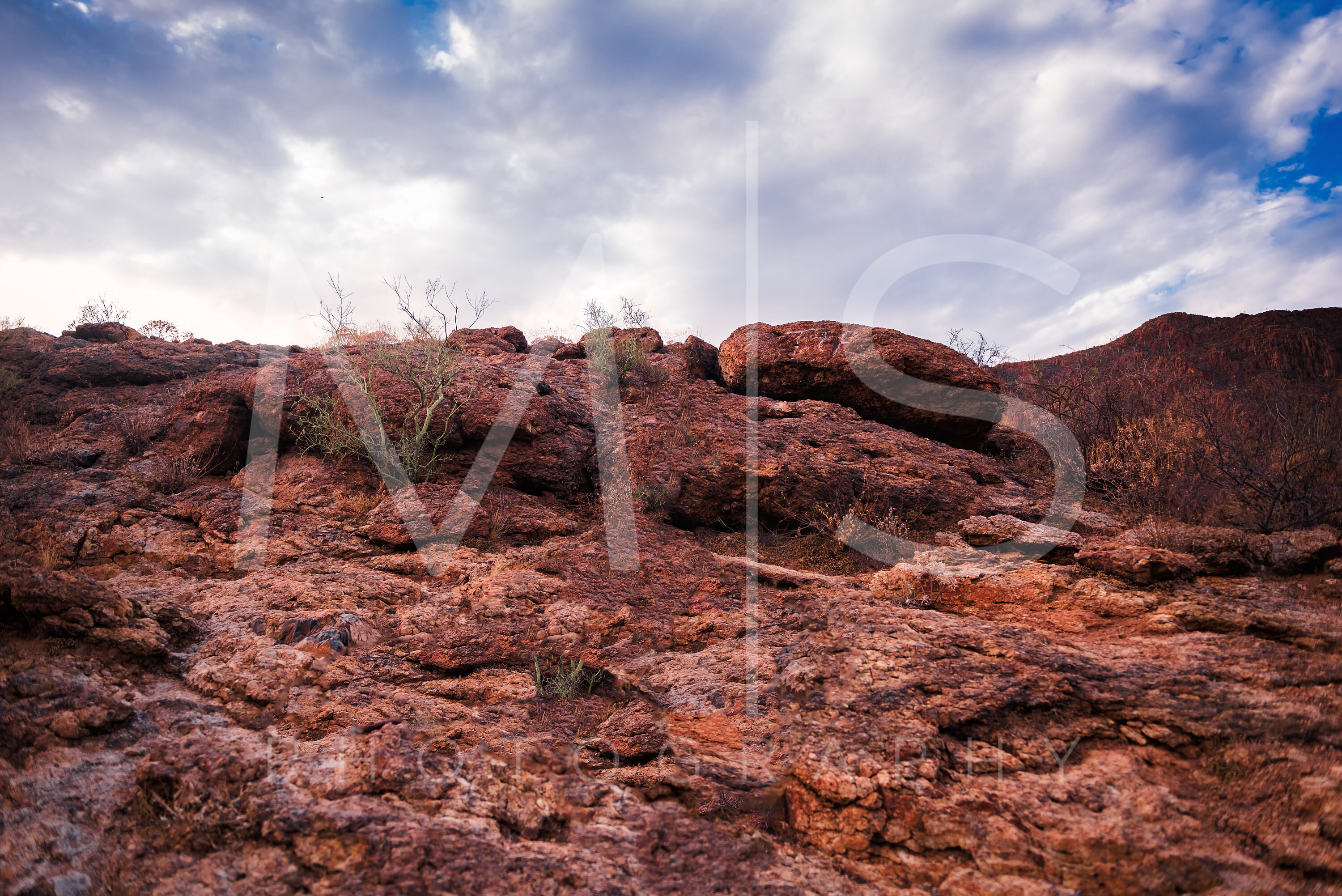 Red Desert Rocks Skyline Digital Background/backdrop for | Etsy