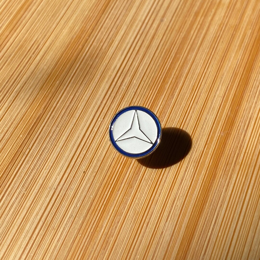 Beautiful Vintage Bronze Collectible White Mercedes Benz Lapel Pin ...
