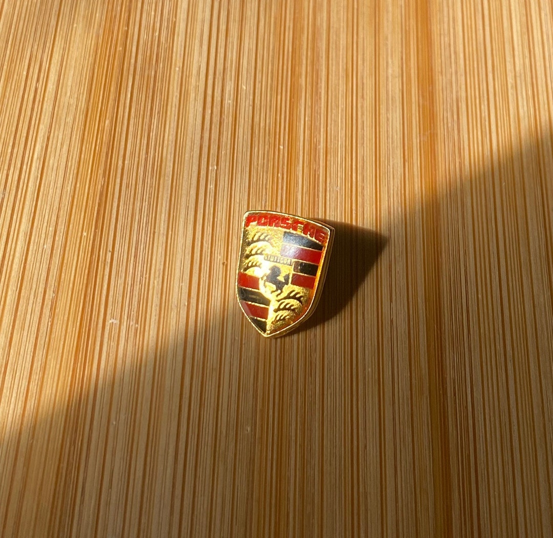 Wonderful Little Glossy Vintage Bronze Porsche Logo Pin - Highly ...