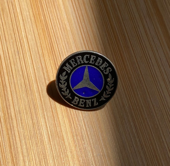 Vintage Mercedes-Benz Logo Lapel Pin with Embossed Me… - Gem